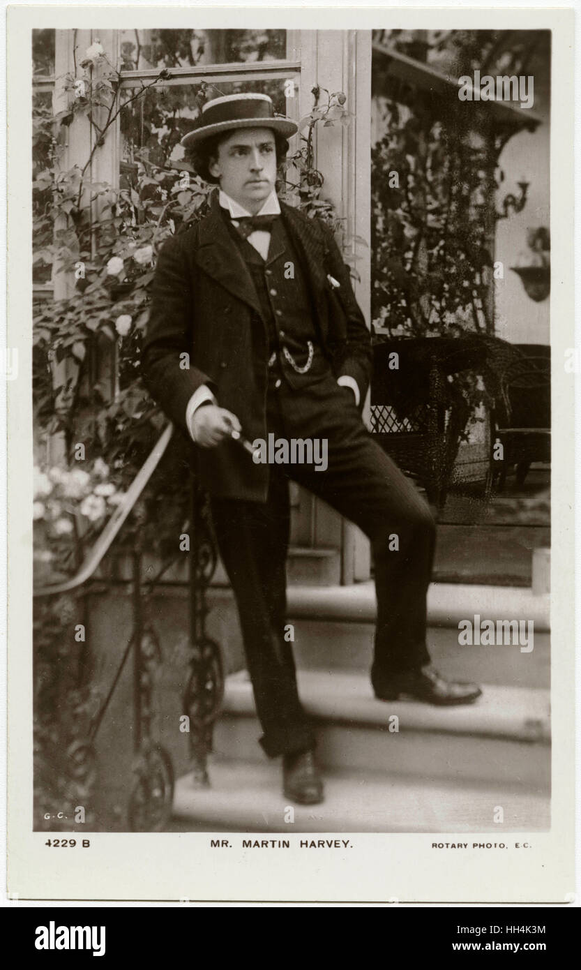 Sir John Martin-Harvey - English stage actor Stock Photo - Alamy