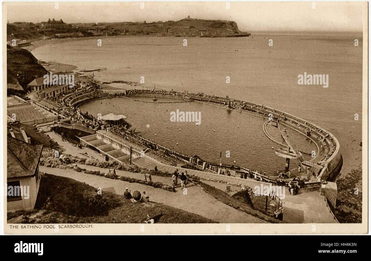 The North Bay Bathing Pool, Scarborough, North Yorkshire Stock Photo ...
