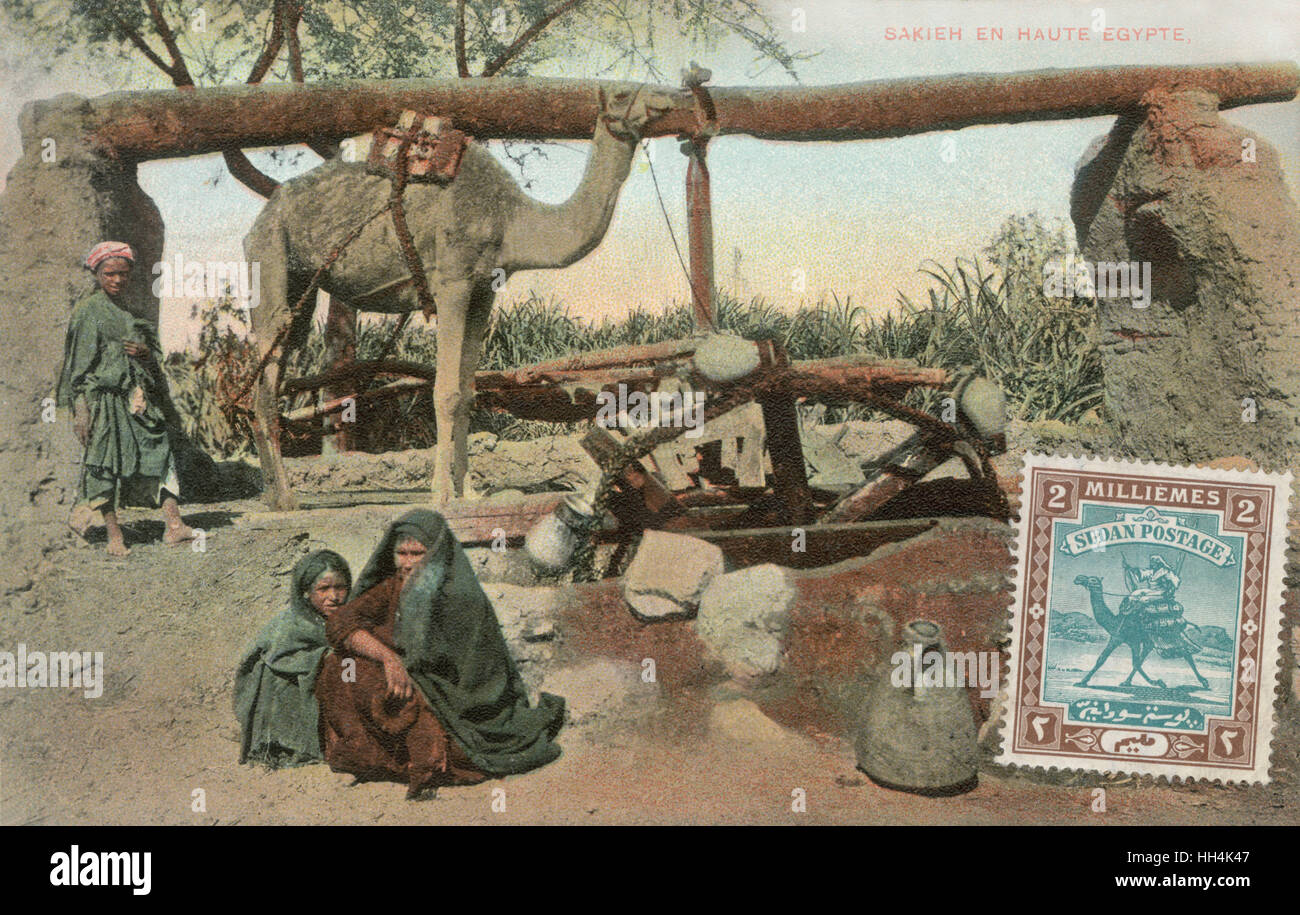 Sakia water wheel in in High Resolution Stock Photography and Images ...