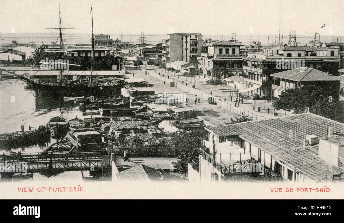 Harbour of Port Said, Egypt Stock Photo - Alamy