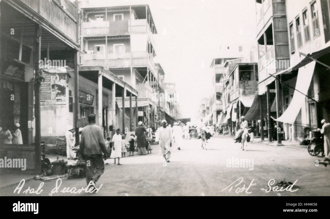 Arabian district in Port Said, Egypt Stock Photo - Alamy