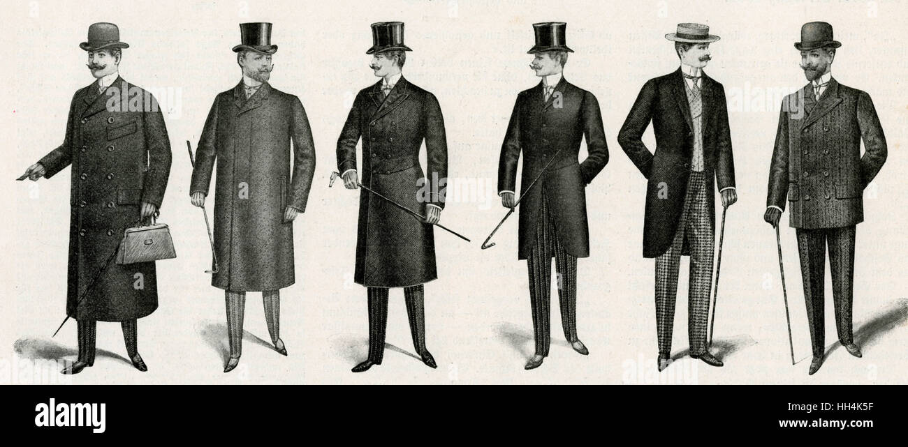 Men's wear 1901 Stock Photo - Alamy
