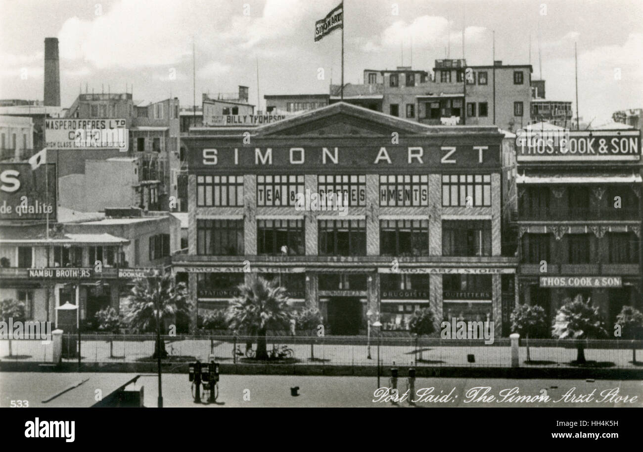 Simon Arzt store in Port Said, Egypt Stock Photo - Alamy