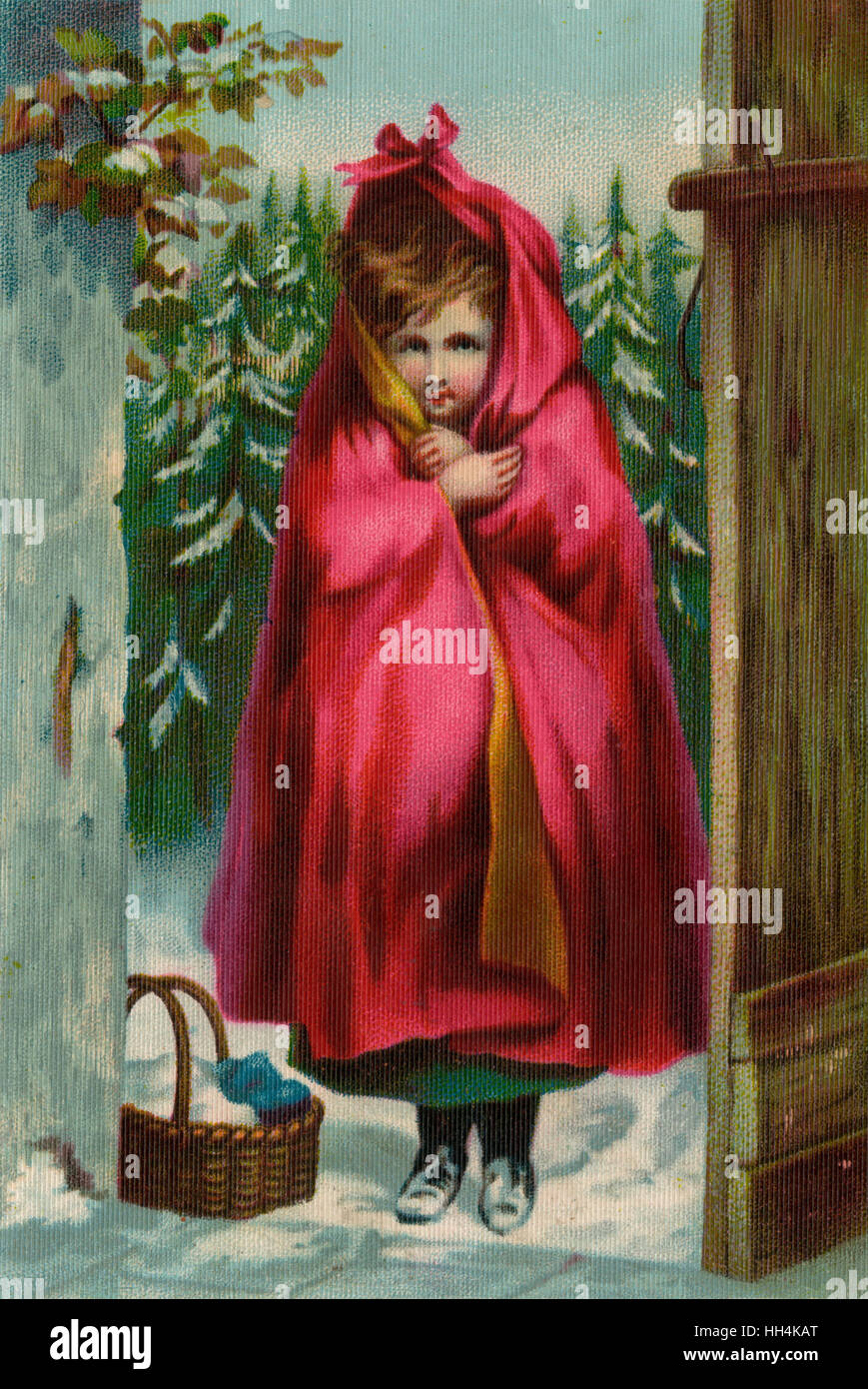 Little Red-Riding-Hood album card Stock Photo - Alamy