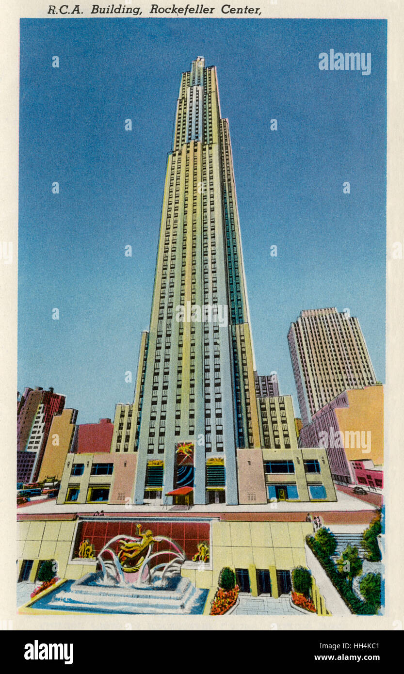 R.C.A. Building, Rockefeller Center, New York City Stock Photo - Alamy