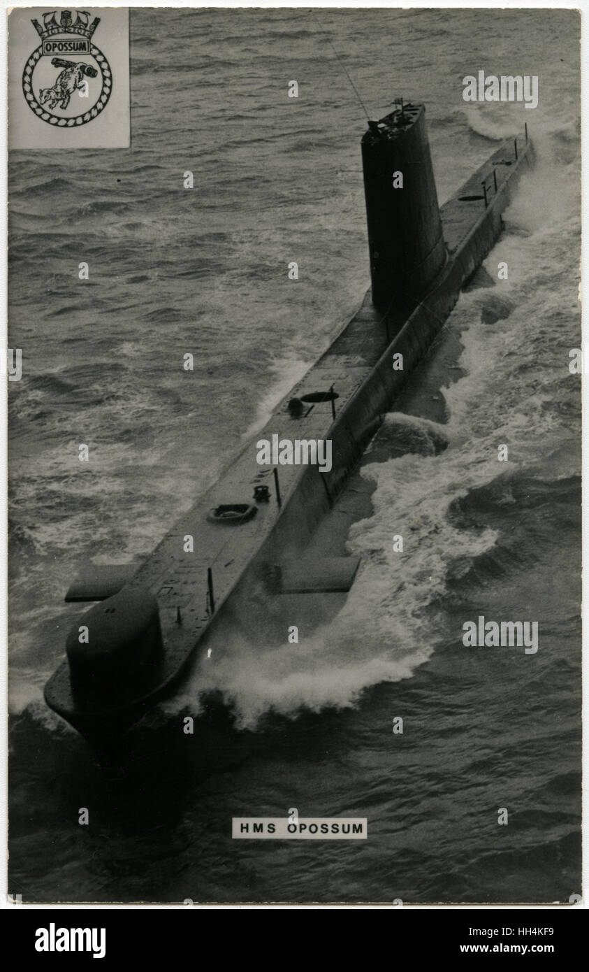 HMS Opossum - Oberon Class Submarine Stock Photo - Alamy