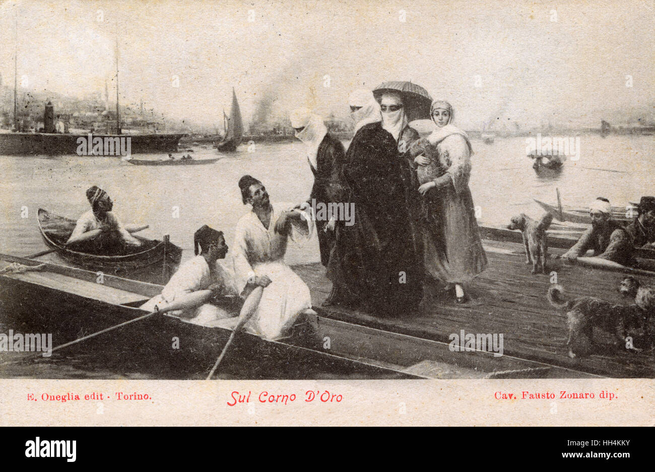 Jetty scene on the Golden Horn Stock Photo - Alamy