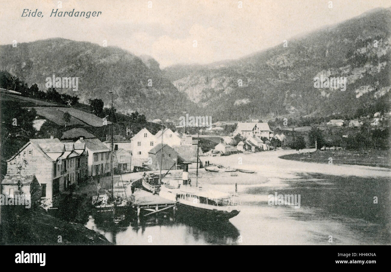View of Eide, Hardanger, Norway Stock Photo - Alamy