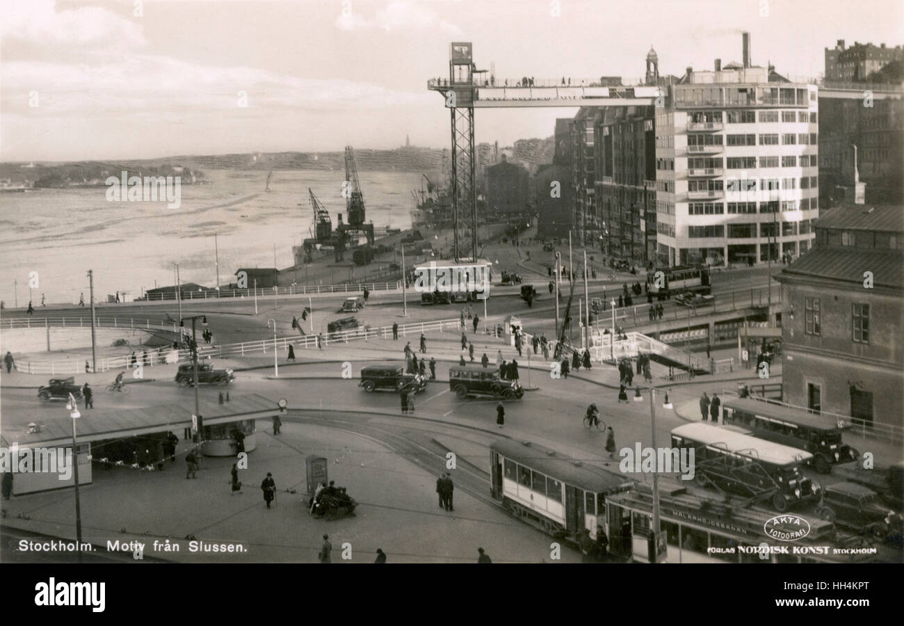 Busy waterfront scene, Stockholm, Sweden Stock Photo - Alamy