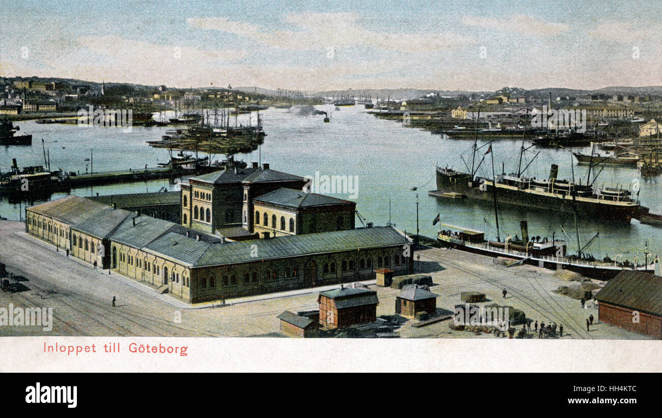 Customs House and docks, Gothenburg (Goteborg), Sweden Stock Photo - Alamy