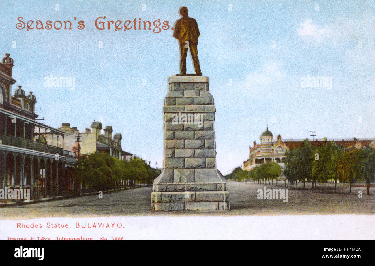 Rhodes Memorial, Main Street, Bulawayo, Rhodesia Stock Photo - Alamy