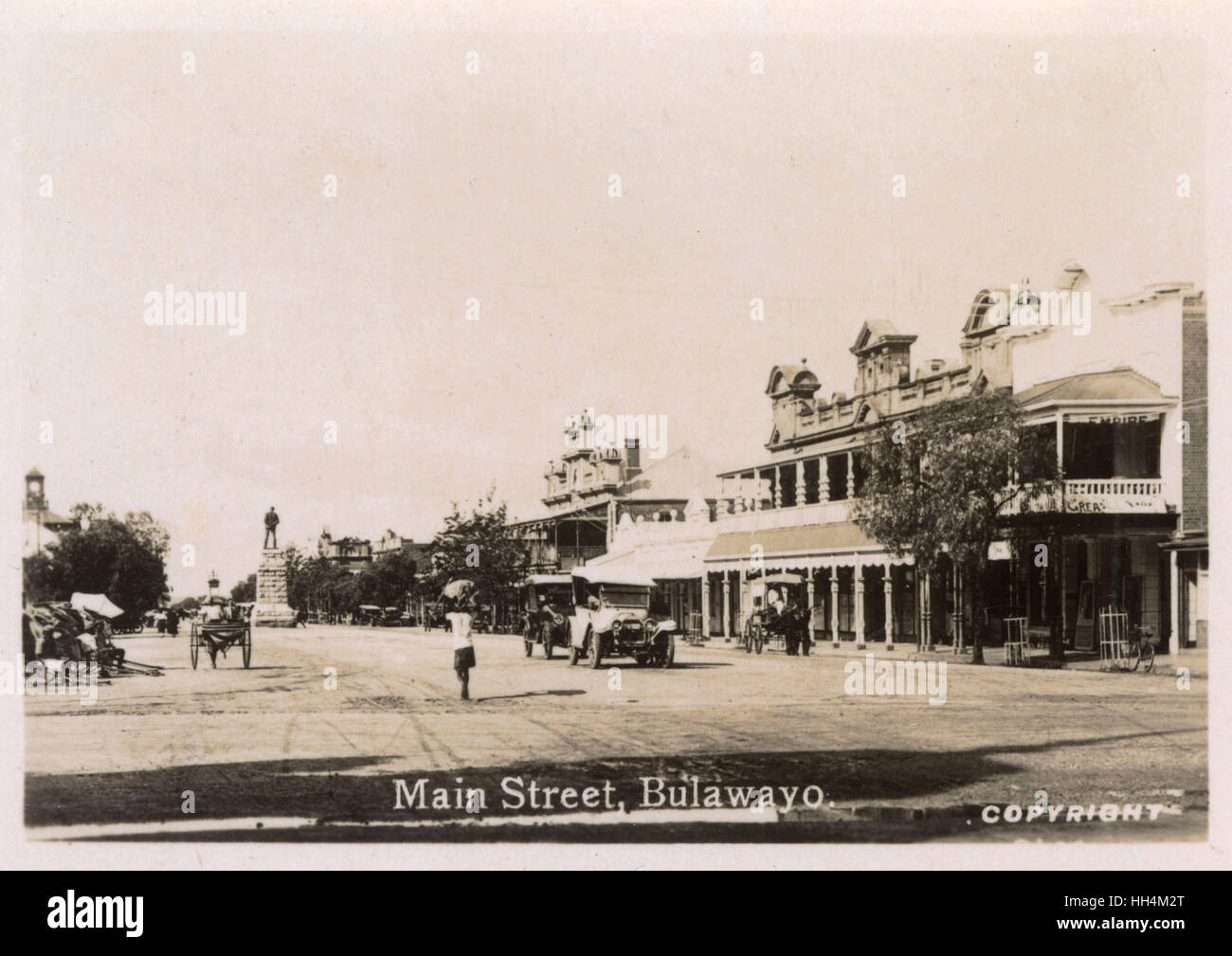 Main Street, Bulawayo, Rhodesia (Zimbabwe Stock Photo - Alamy