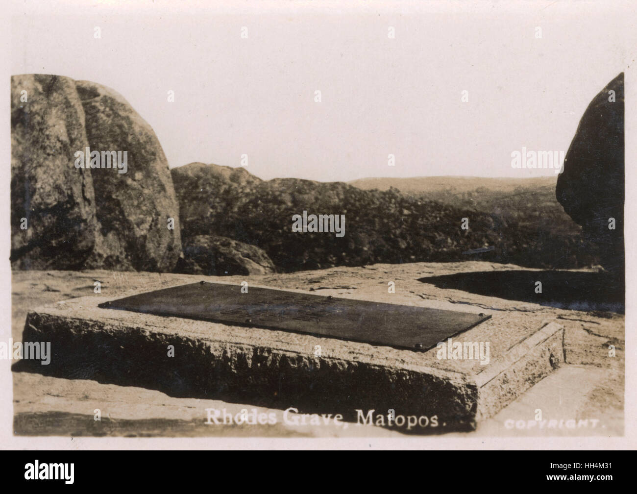 Grave of Cecil Rhodes, Matobo, Rhodesia (Zimbabwe Stock Photo - Alamy