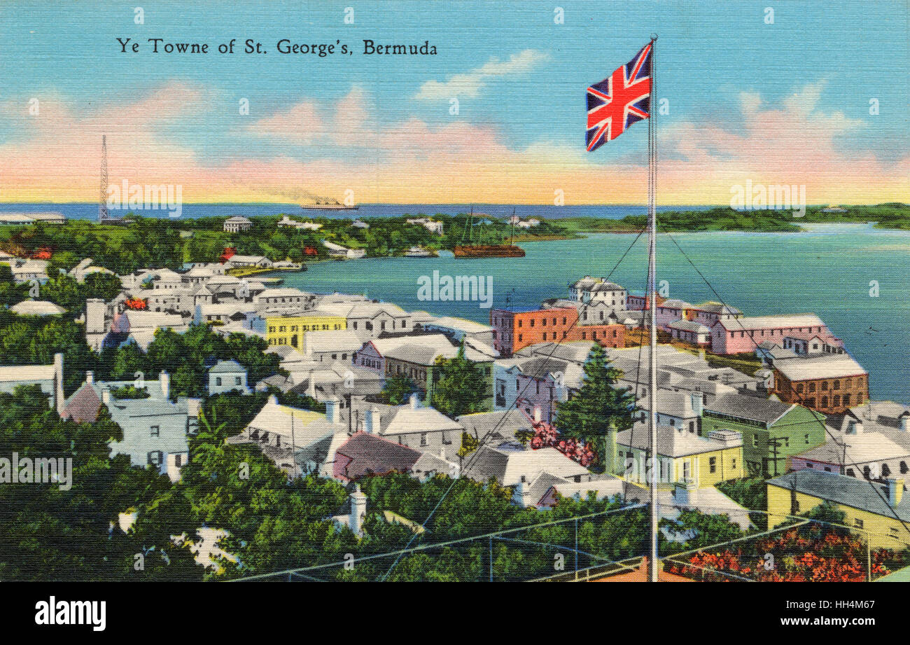 Bermuda union flag flies proudly hi-res stock photography and images ...