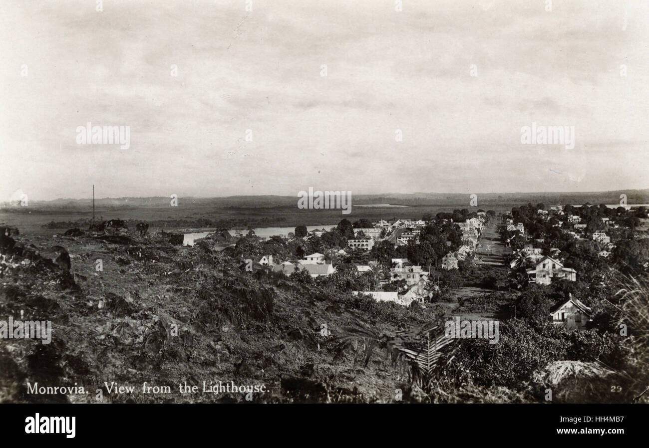 View from the lighthouse, Monrovia, Liberia, West Africa Stock Photo ...
