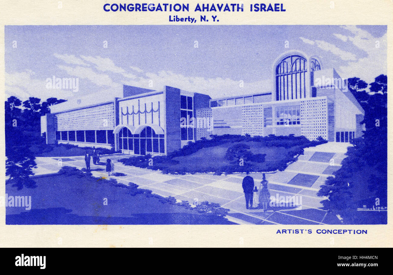 Congregation Ahavath Israel, Sullivan County, NY State, USA Stock Photo ...