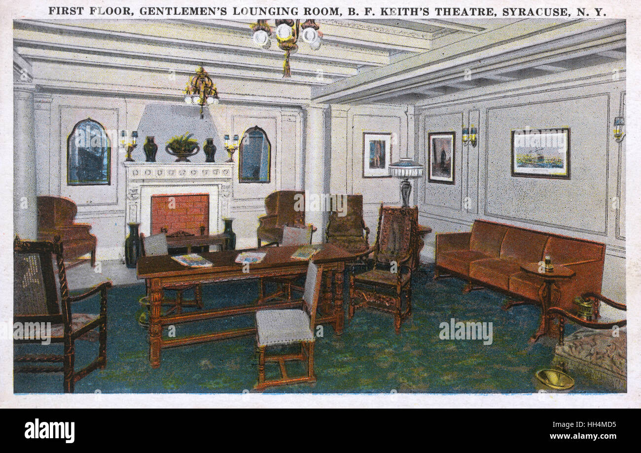 Room in B F Keith's Theatre, Syracuse, New York State, USA Stock Photo ...