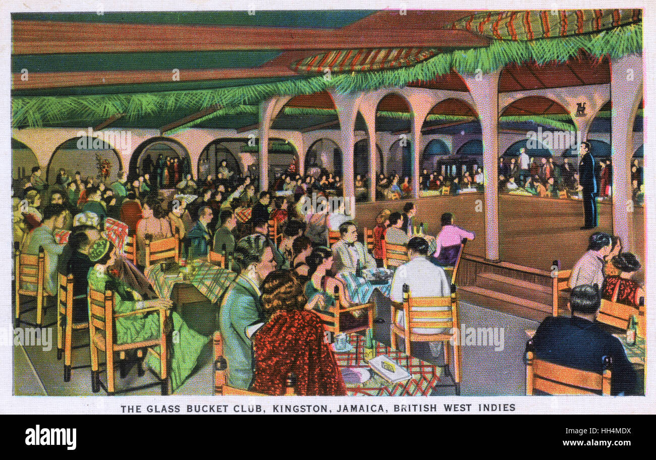 Glass Bucket Club, Kingston, Jamaica, West Indies Stock Photo - Alamy