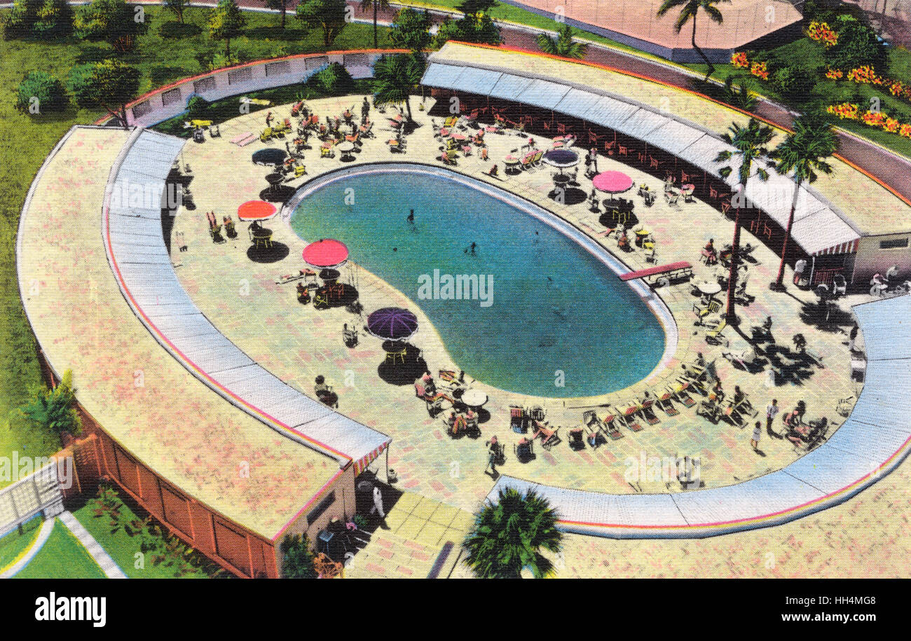 1950s swimming pool hi-res stock photography and images - Alamy