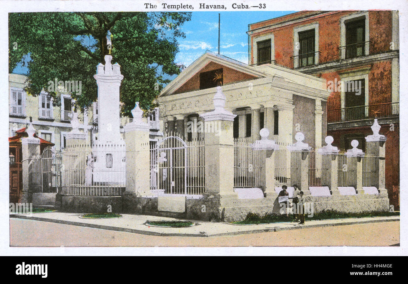 Columbus Temple, Havana, Cuba Stock Photo - Alamy