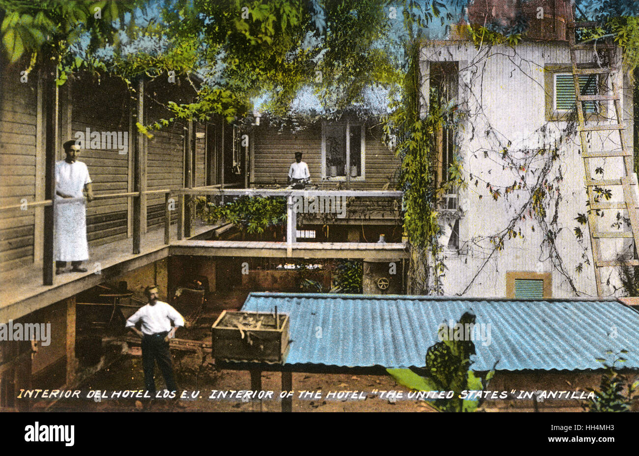 Interior, Hotel United States, Antilla, Cuba Stock Photo - Alamy