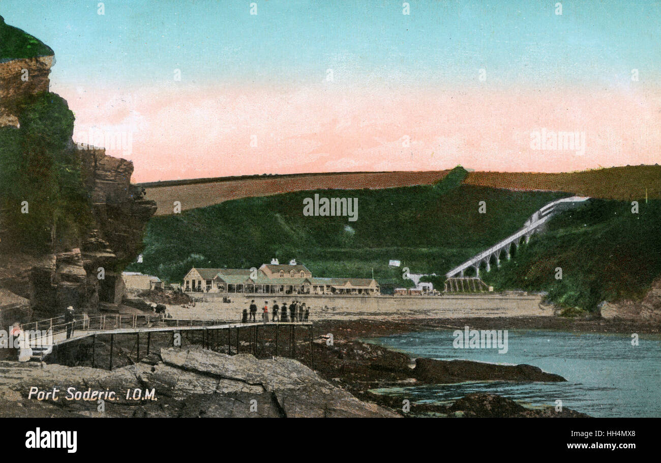 Port Soderick - Isle of Man Stock Photo - Alamy