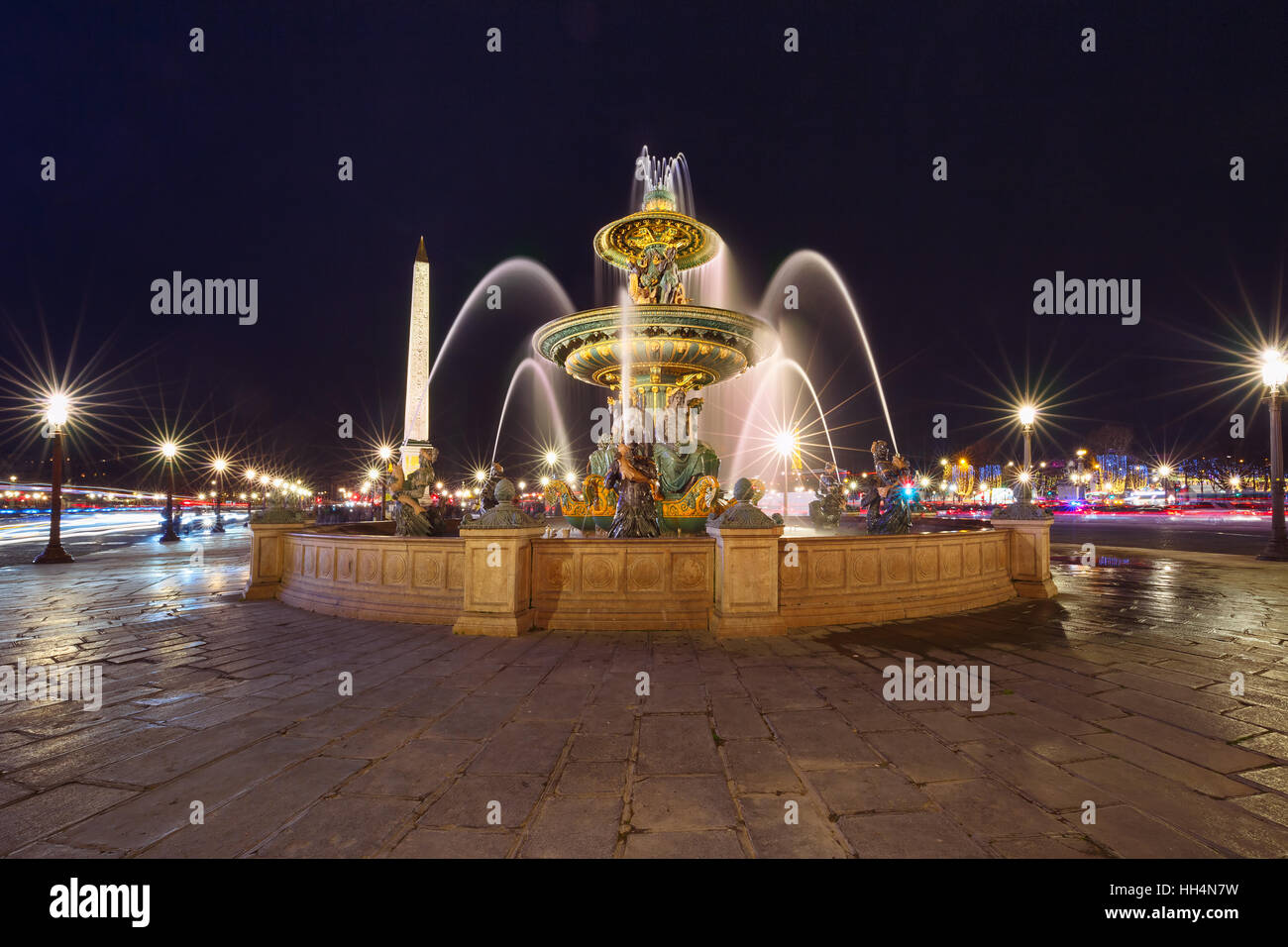 Paris night concorde square luxor obelisk hi-res stock photography and ...