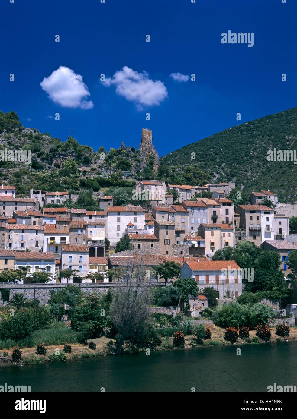Village Roquebrun, France, South France, Languedoc-Roussillon Stock Photo - Alamy