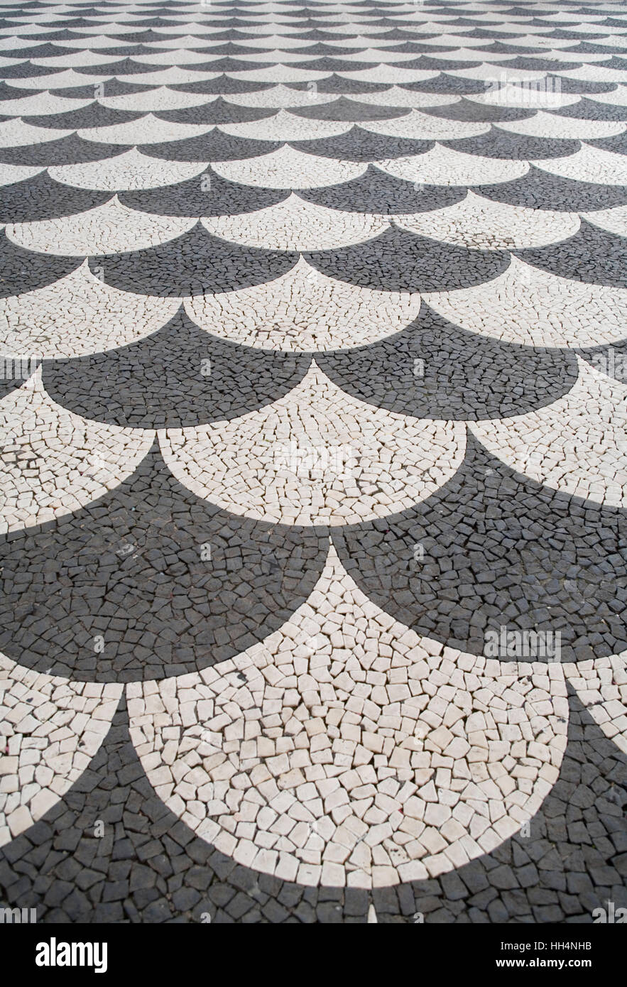 Pavement in Funchal, Madeira, Portugal Stock Photo - Alamy
