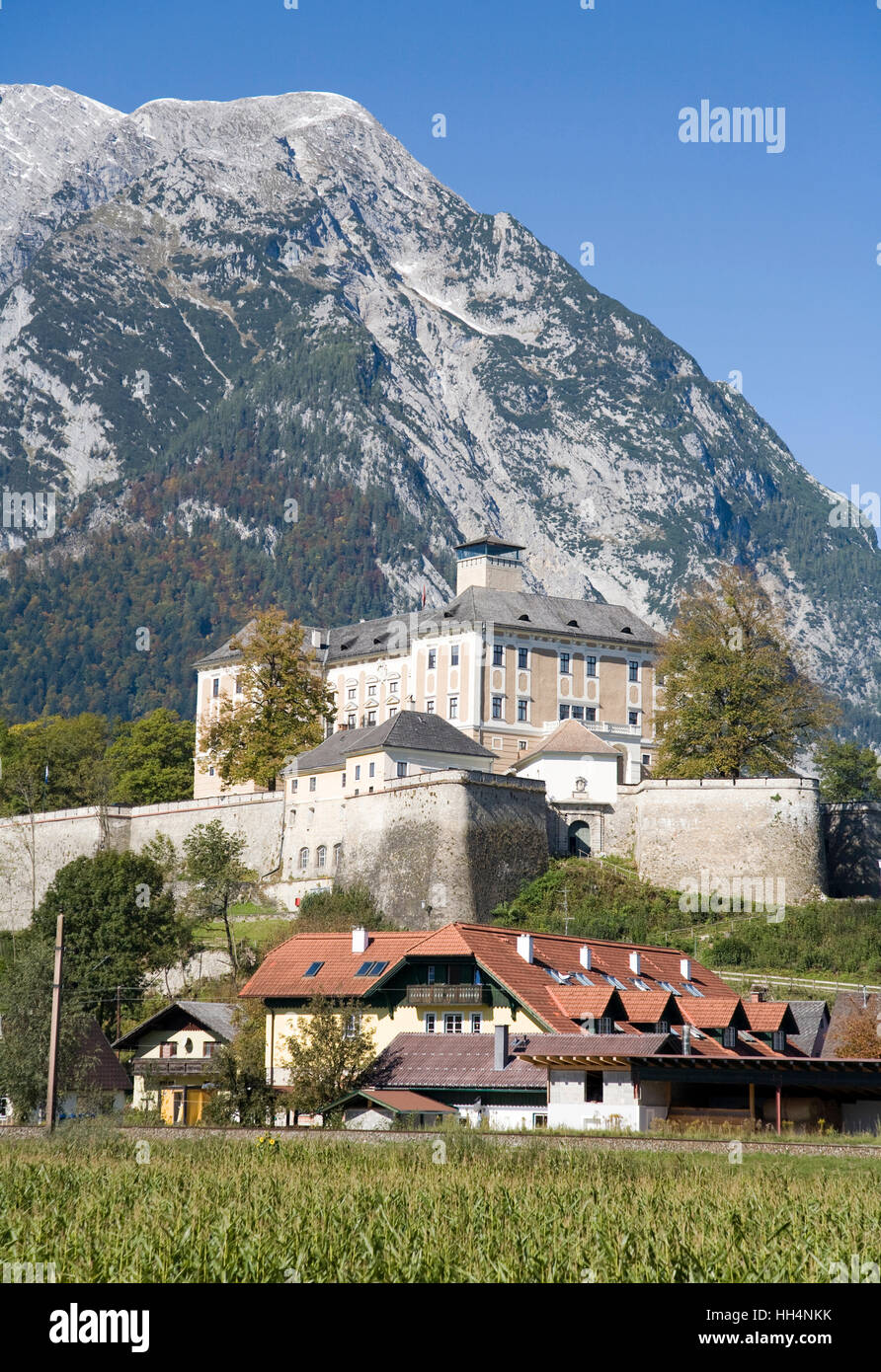 Castle Trautenfels near Liezen, Austria, Styria, Puergg-Trautenfels ...