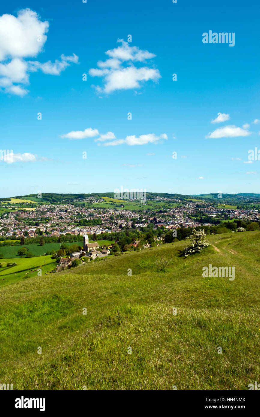 The view over Selsley and the Stroud Valleys from Selsley Common ...
