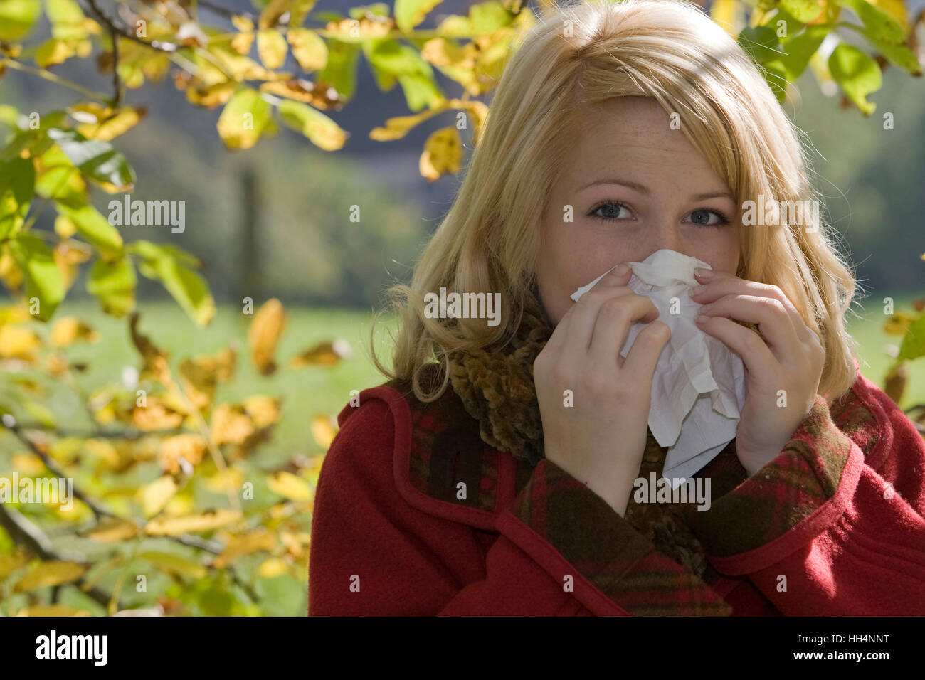 With a cold hi-res stock photography and images - Alamy