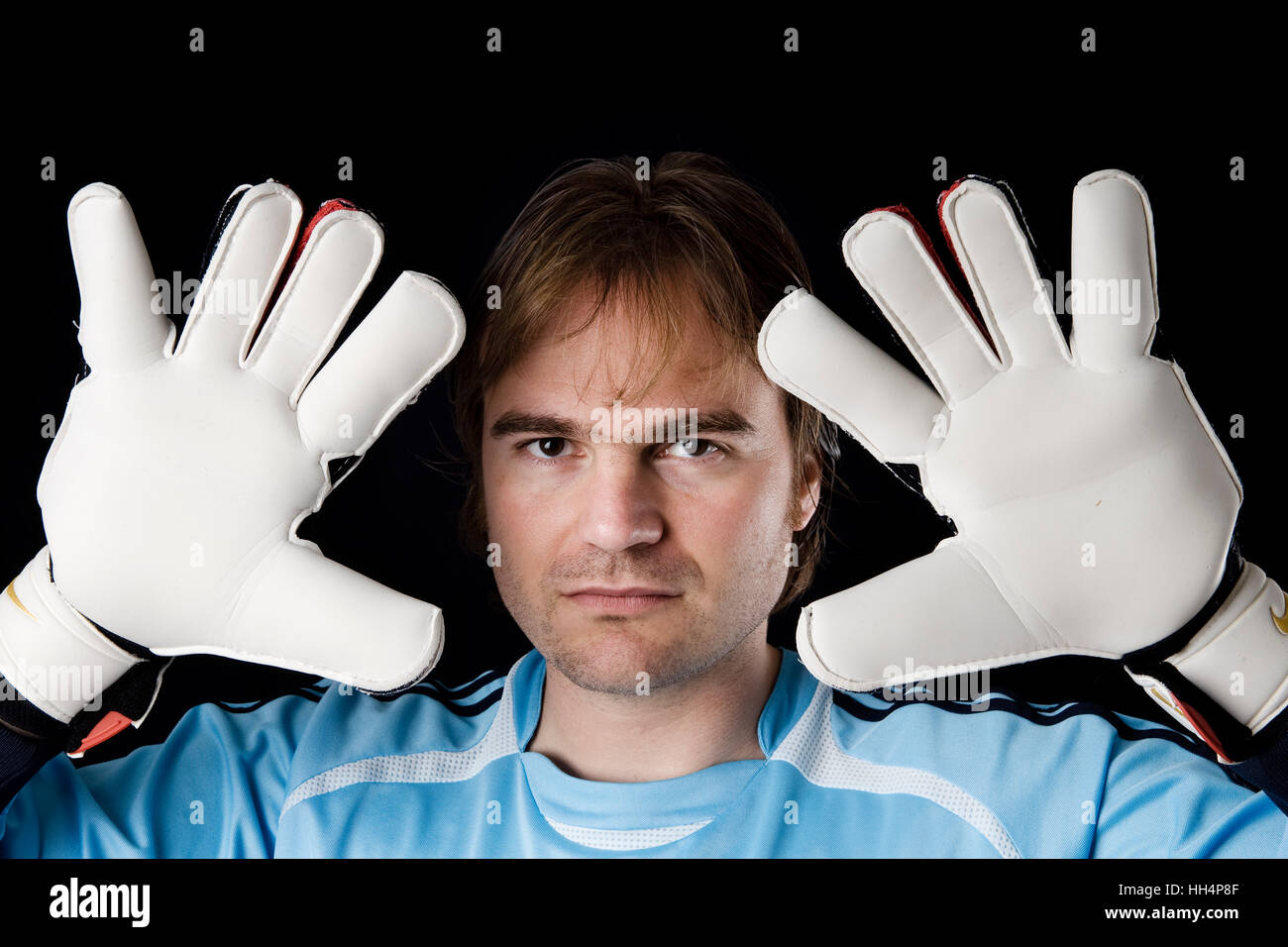 Portrait of a goalkeeper Stock Photo - Alamy