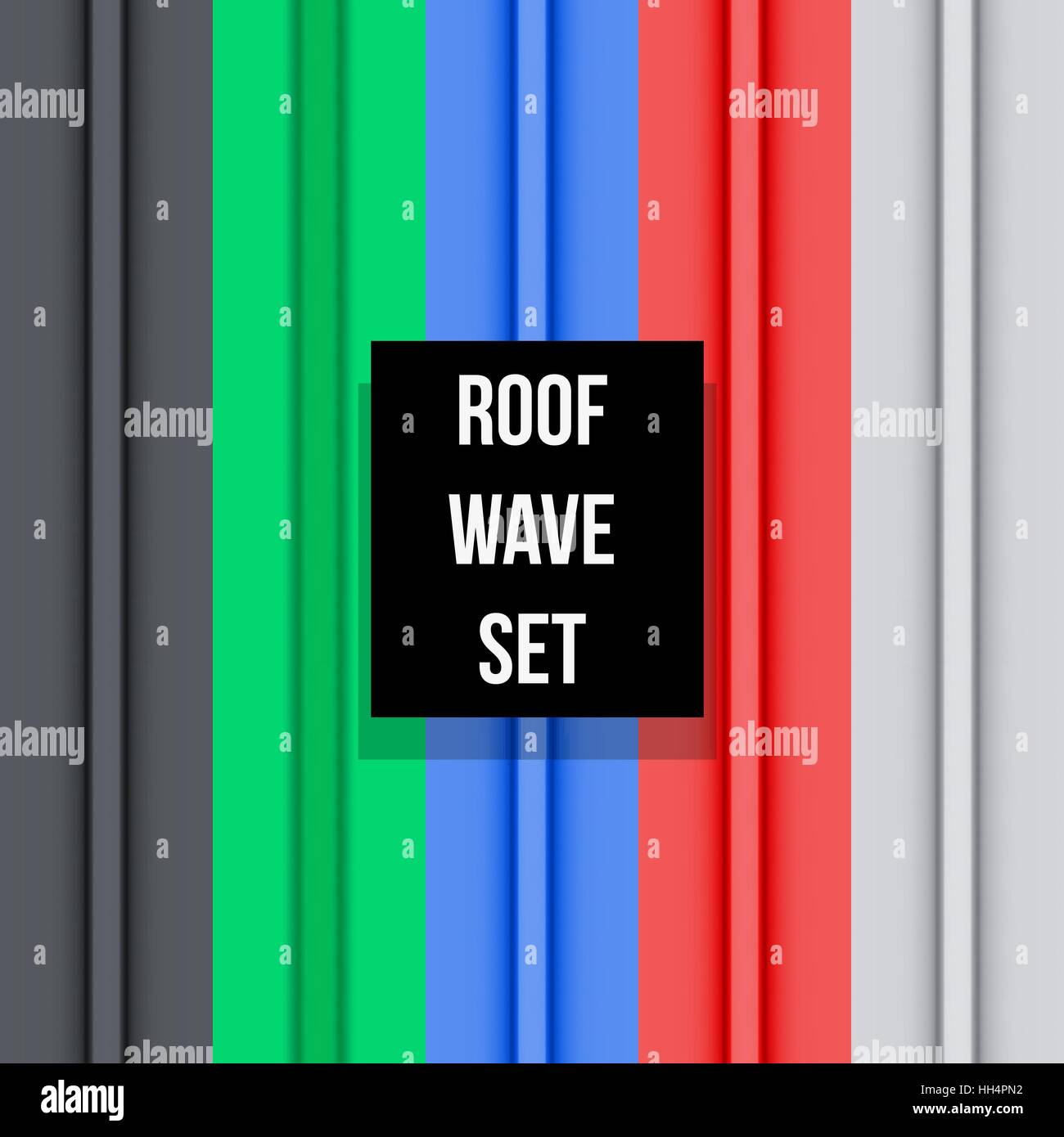Old corrugated roof Stock Vector Images - Alamy