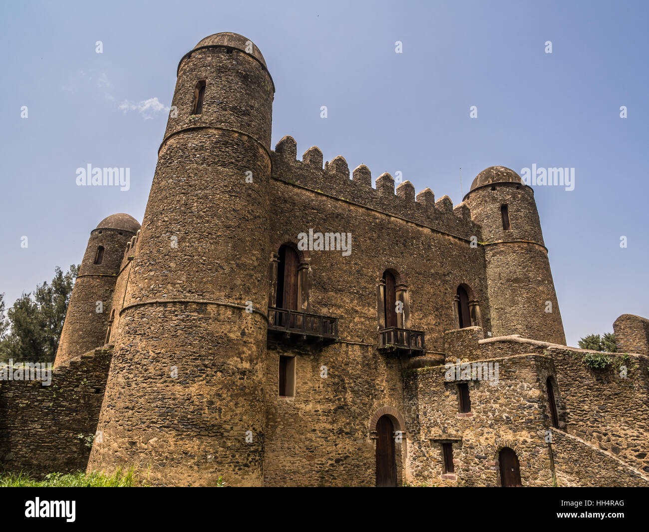 Fasil Ghebbi (Royal Enclosure) or Fasilides Castle in Gondar, Ethiopia ...