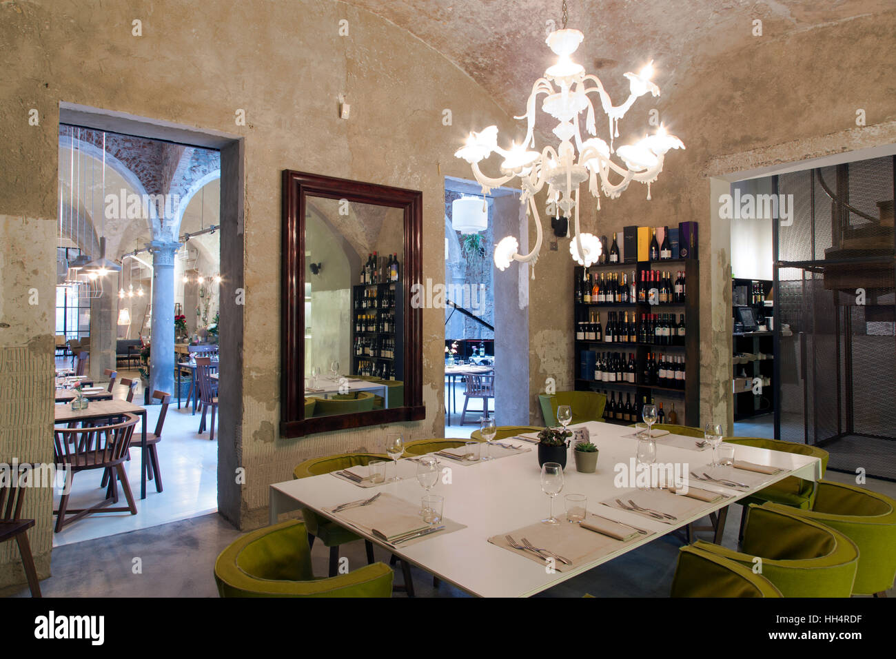 Bar restaurant select shop La Menagere, Florence Italy Stock Photo - Alamy