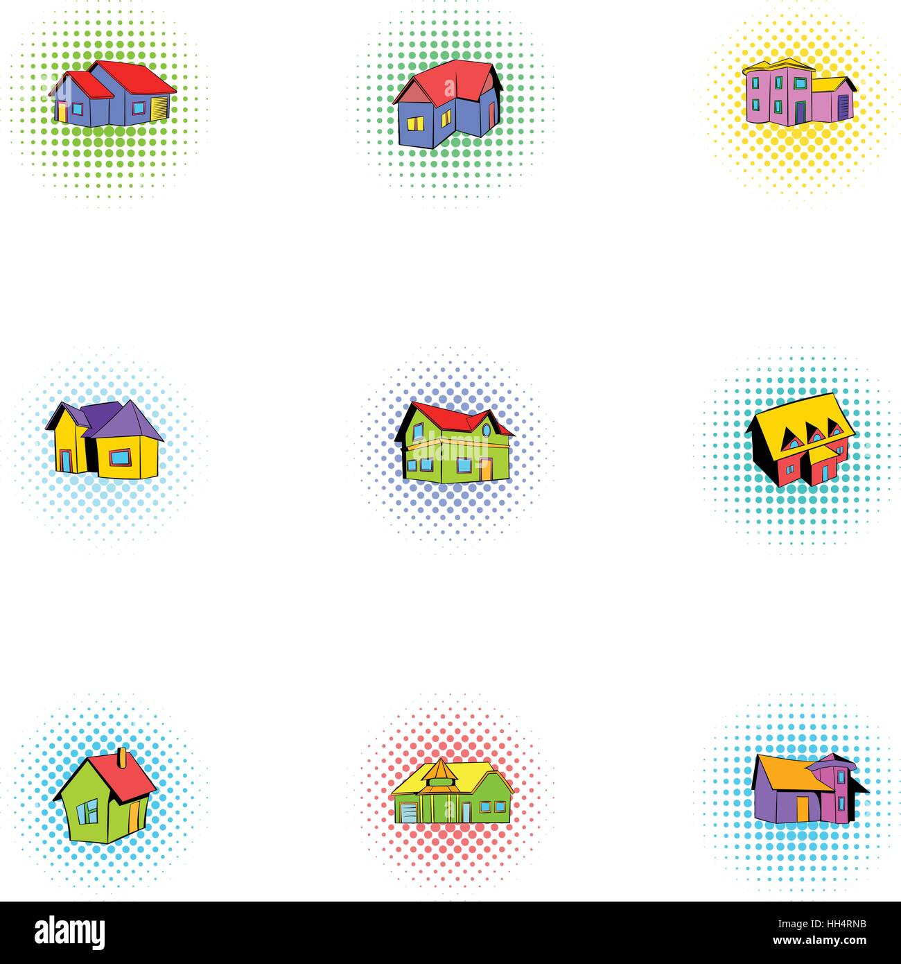House icons set, pop-art style Stock Vector Image & Art - Alamy House icons set, pop-art style Stock Vector Image & Art - Alamy