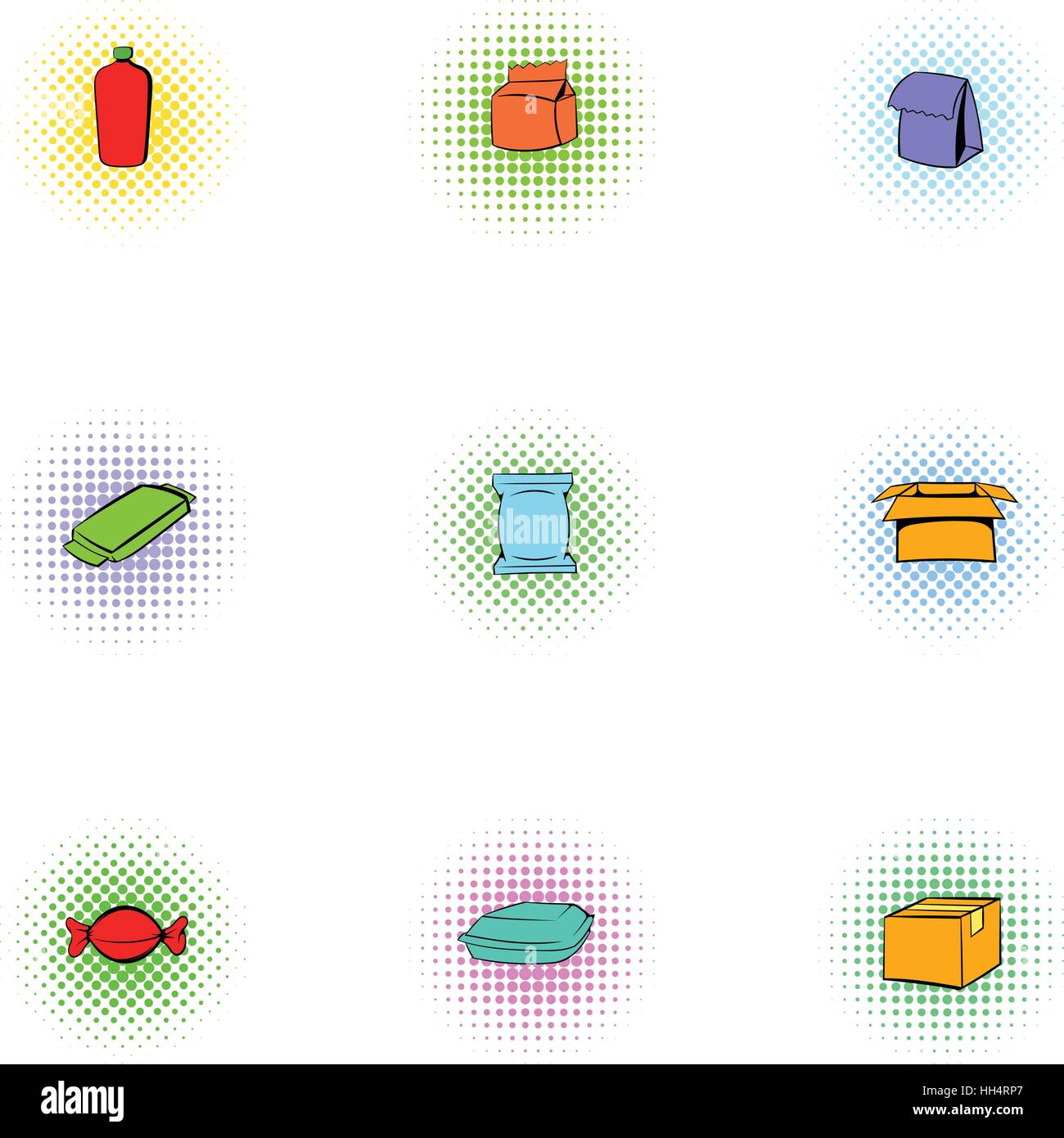 Packing dishes Stock Vector Images - Alamy