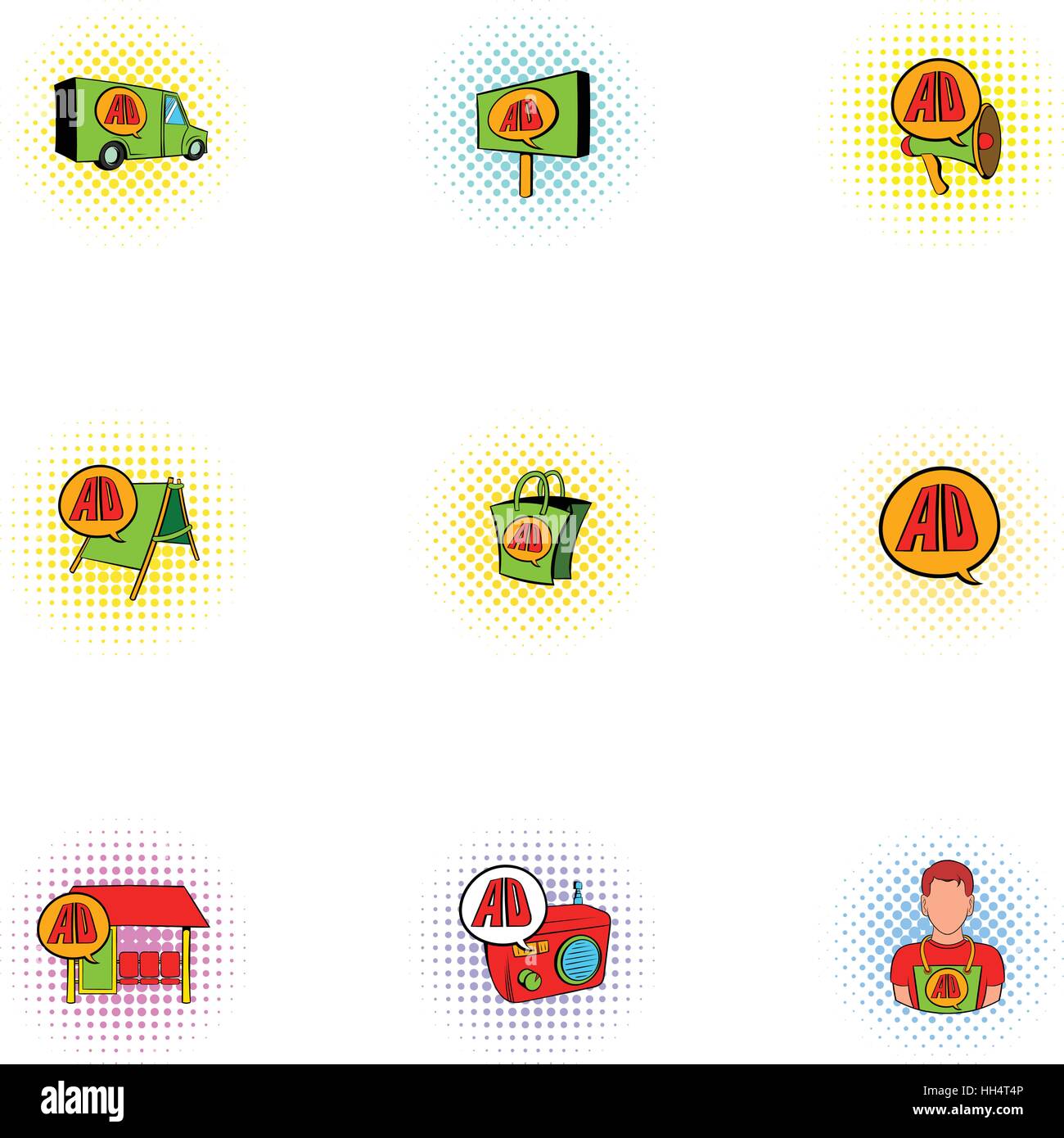 Bus ads Stock Vector Images - Alamy