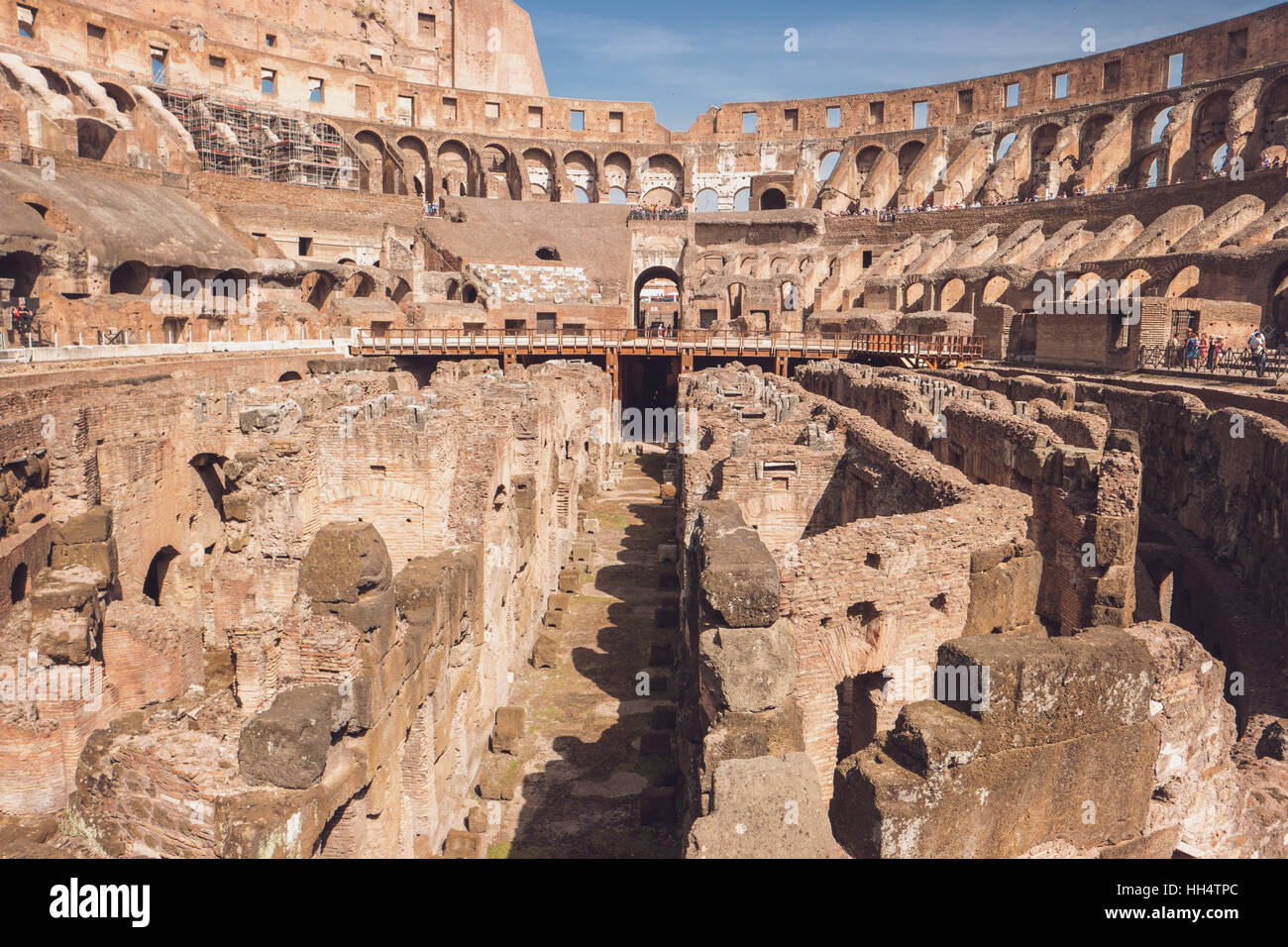Inner part of Colosseum Stock Photo - Alamy