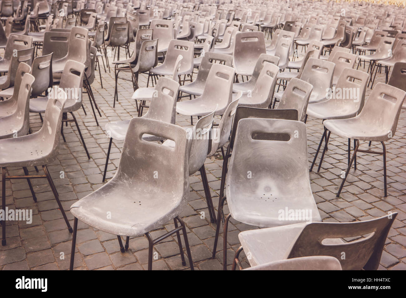 Many chairs outdoor Stock Photo - Alamy