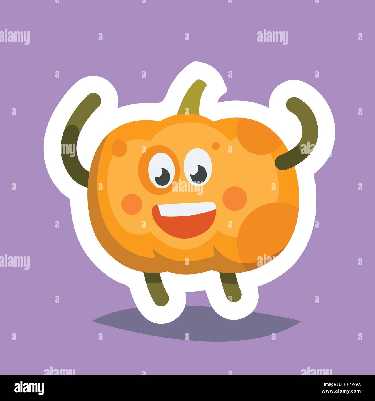 Vector illustration emoticon emoji icon on theme of autumn holiday ...