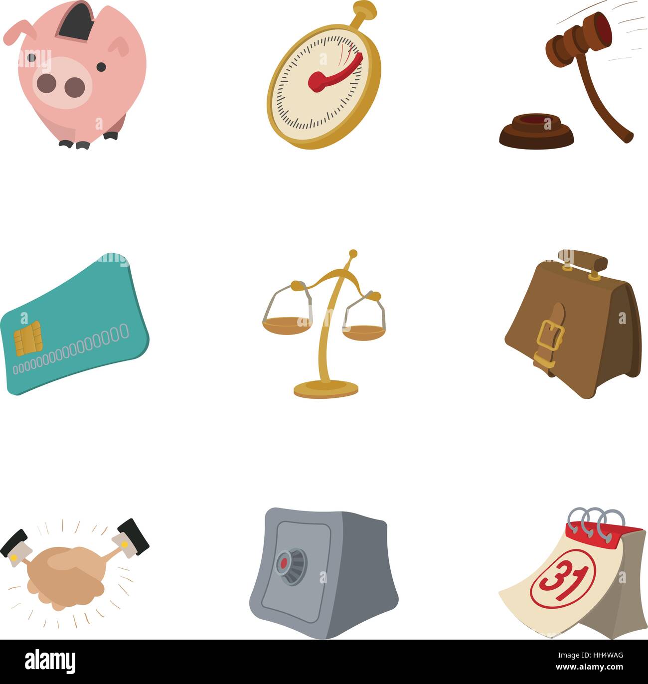 Marketing icons set, cartoon style Stock Vector Image & Art - Alamy