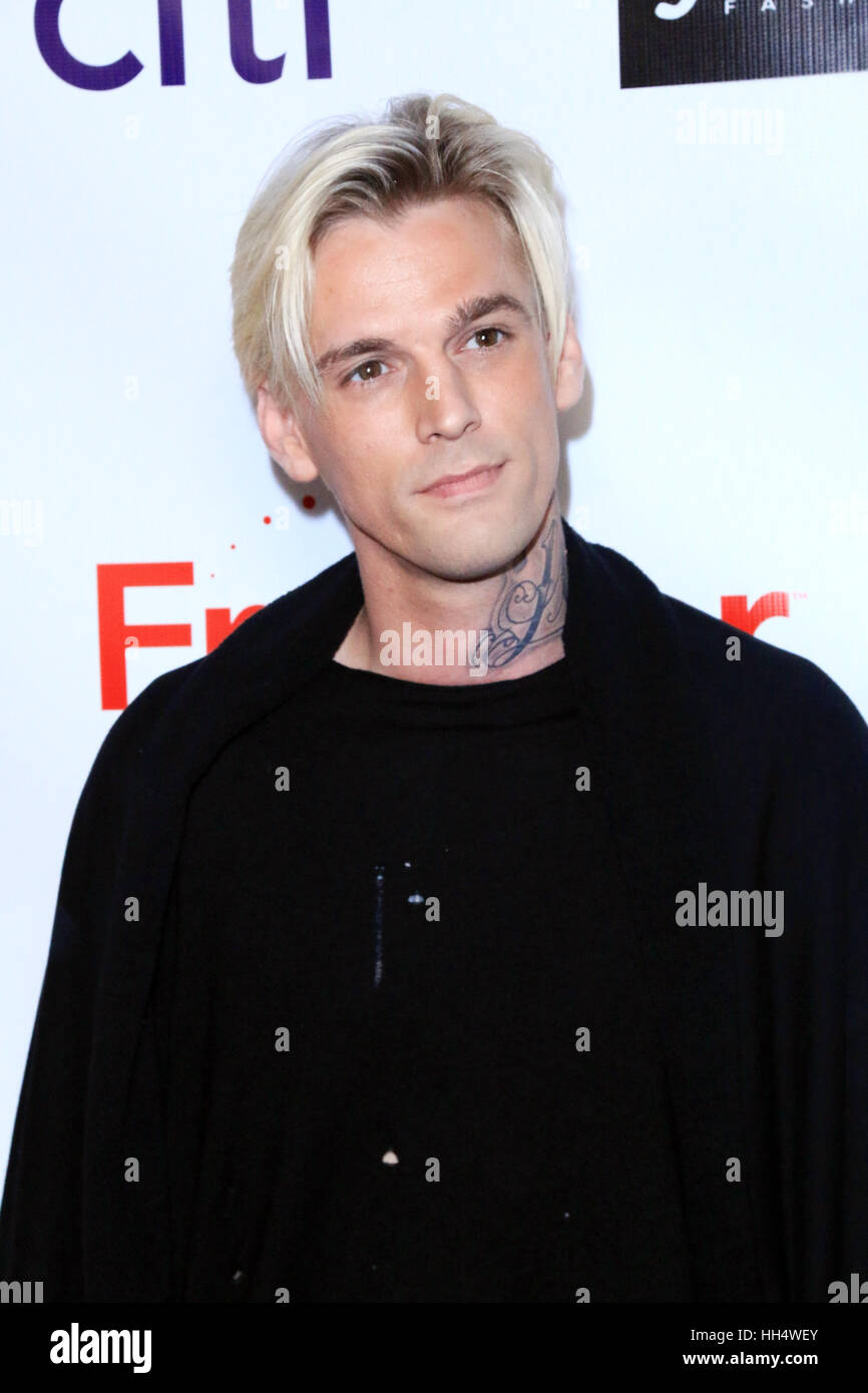 Aaron Carter attending the 3rd Annual Cinefashion Film Awards at Saban ...