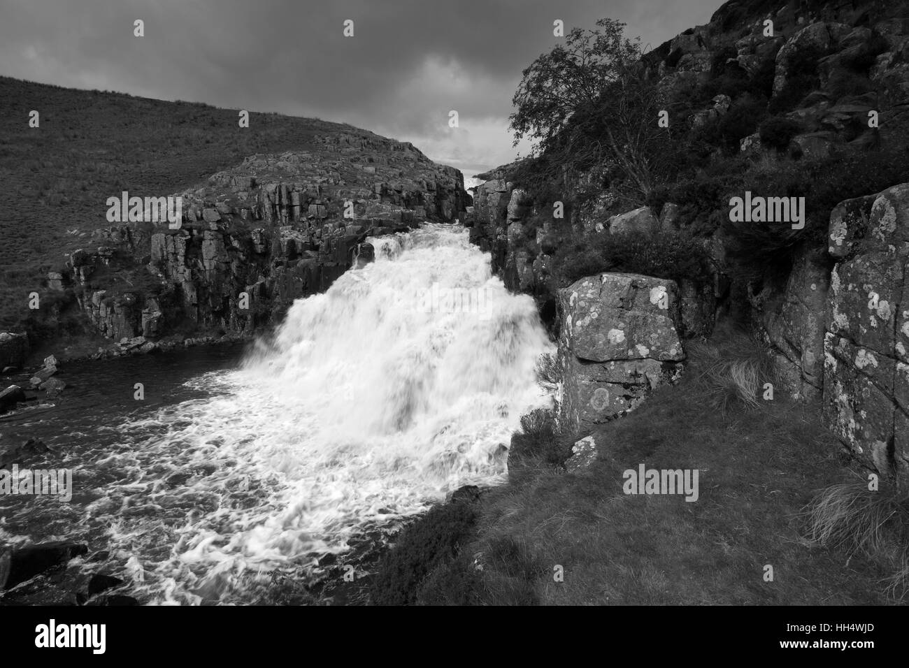 Cauldron Snout waterfall, river Tees, Moor House National Nature ...