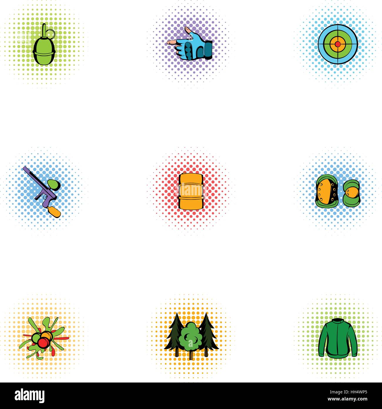 Hand paintball grenade icon Stock Vector Images - Alamy