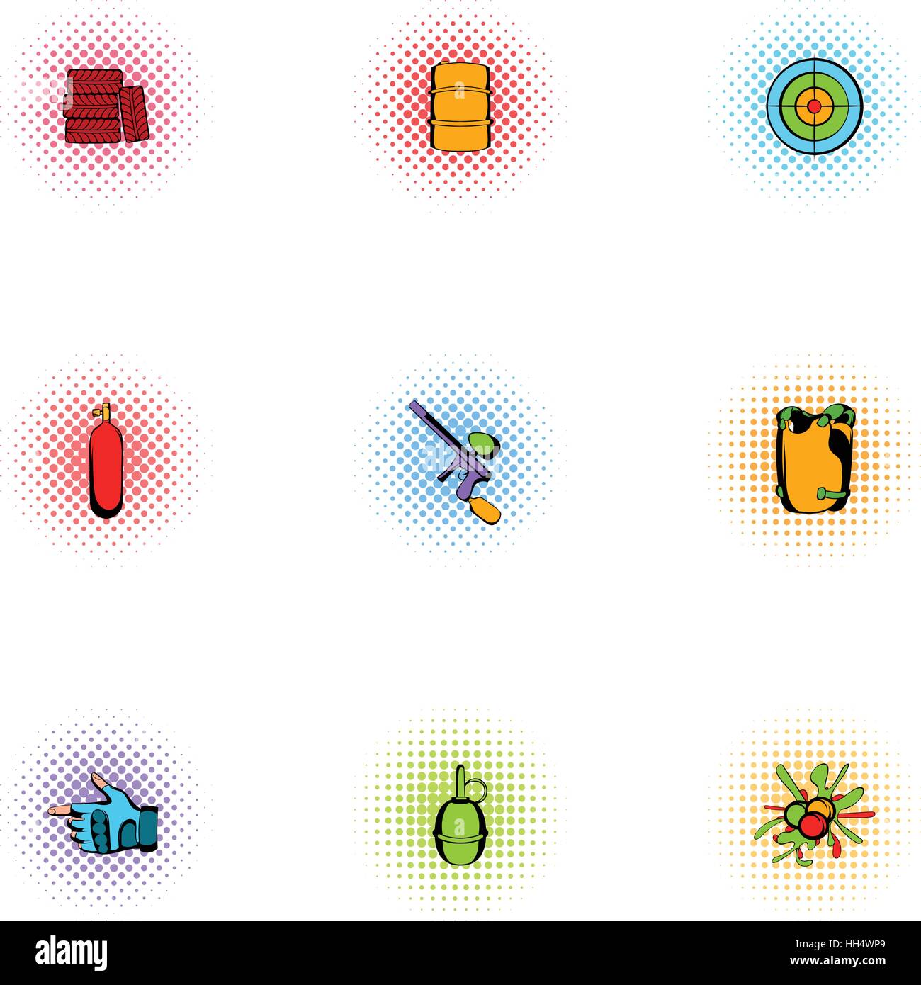 Hand paintball grenade icon Stock Vector Images - Alamy