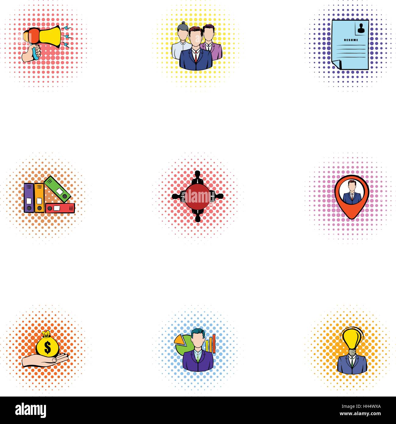 Promotion icons set, pop-art style Stock Vector Image & Art - Alamy