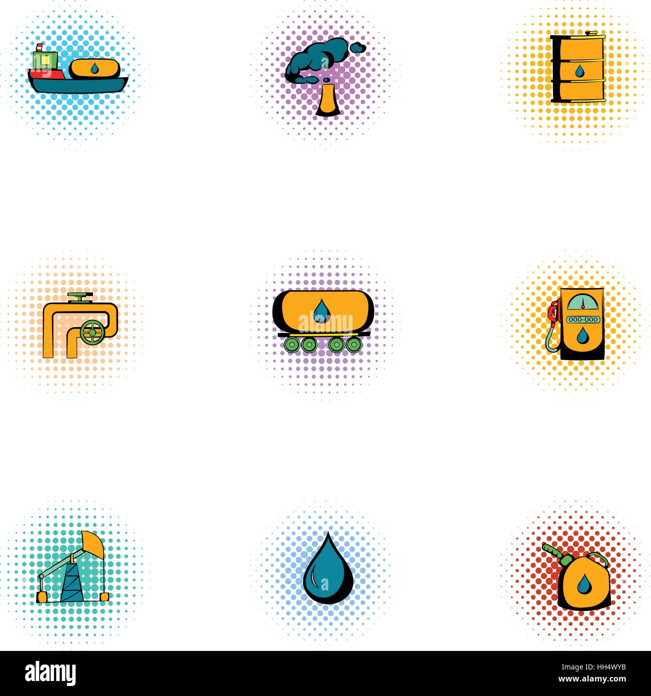 Oil pop art hi-res stock photography and images - Alamy