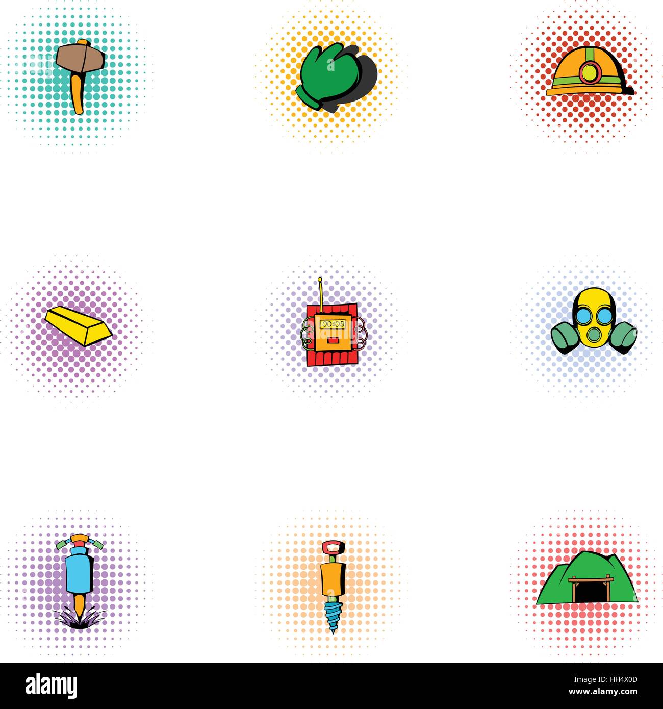 Mine icons set, pop-art style Stock Vector Image & Art - Alamy Mine icons set, pop-art style Stock Vector Image & Art - Alamy